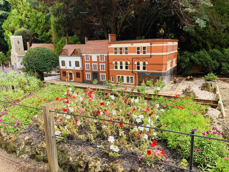 Miniature Model of a School Editorial Stock Image - Image of school ...