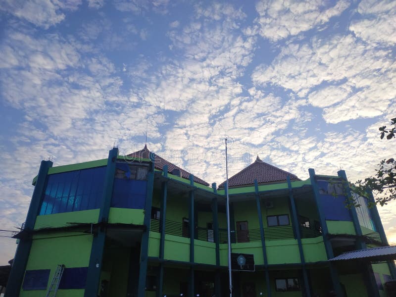 School in the morning stock photo. Image of morning - 222581276