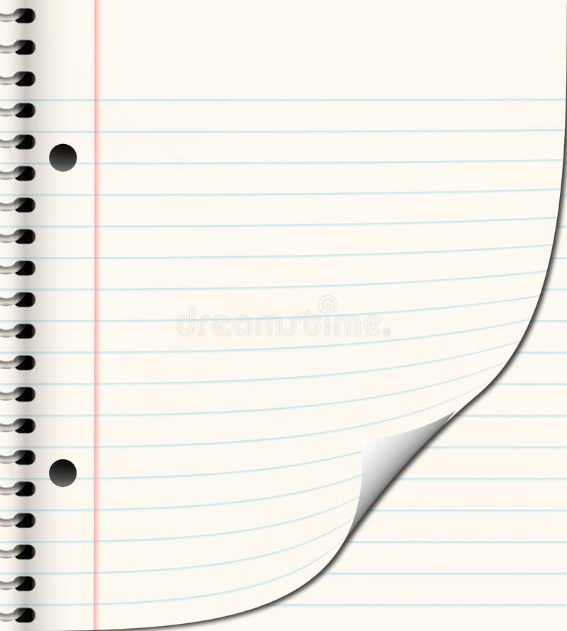 Lined note or School book stock vector. Illustration of memo - 3012355
