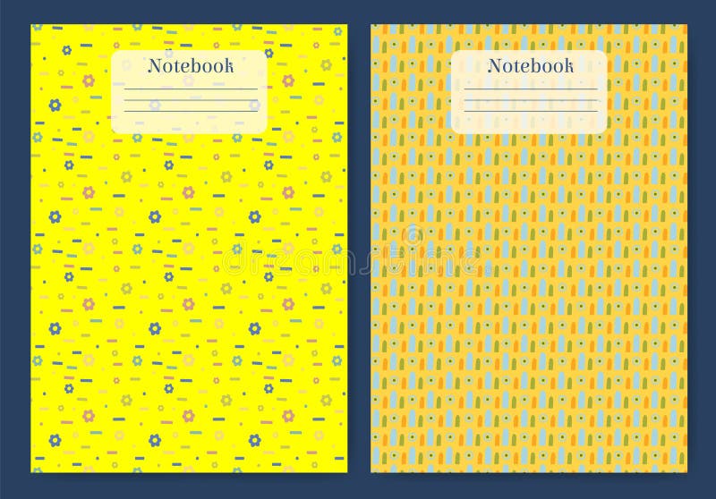 School Notebook Cover Design Templates. Diary Cover Page Design ...