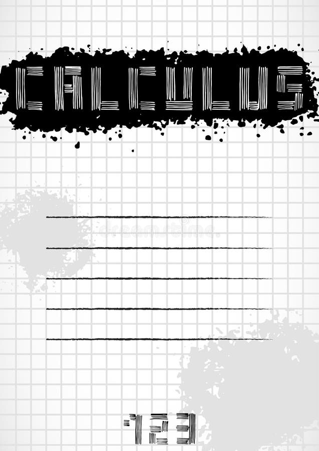 School Notebook Cover In Grunge Style Stock Vector - Illustration of ...