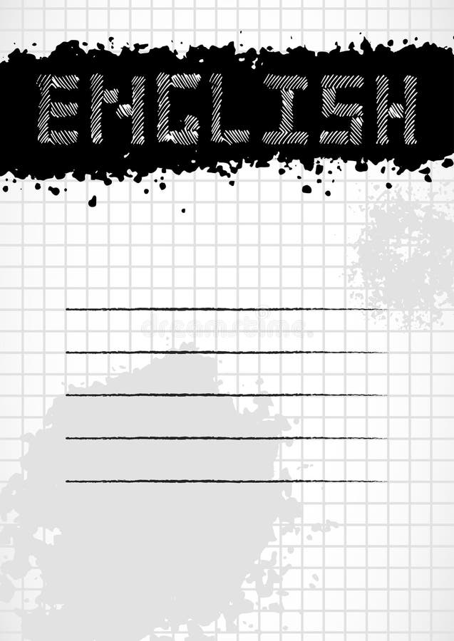 Notebook English Cover School Stock Illustrations – 347 Notebook ...