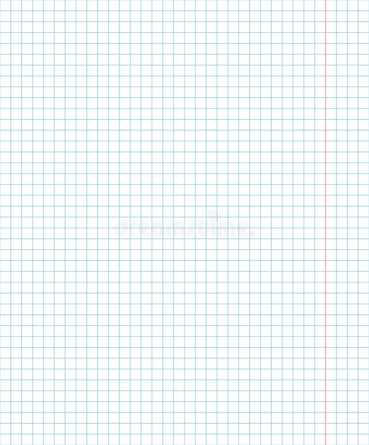 A Sheet of School Notebook in a Ruler with a Slanting Line. School ...