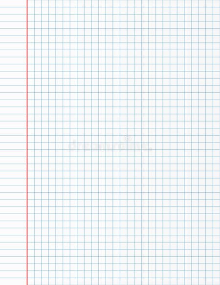 School Notebook Paper Sheet. Exercise Book Page Background Stock Vector ...