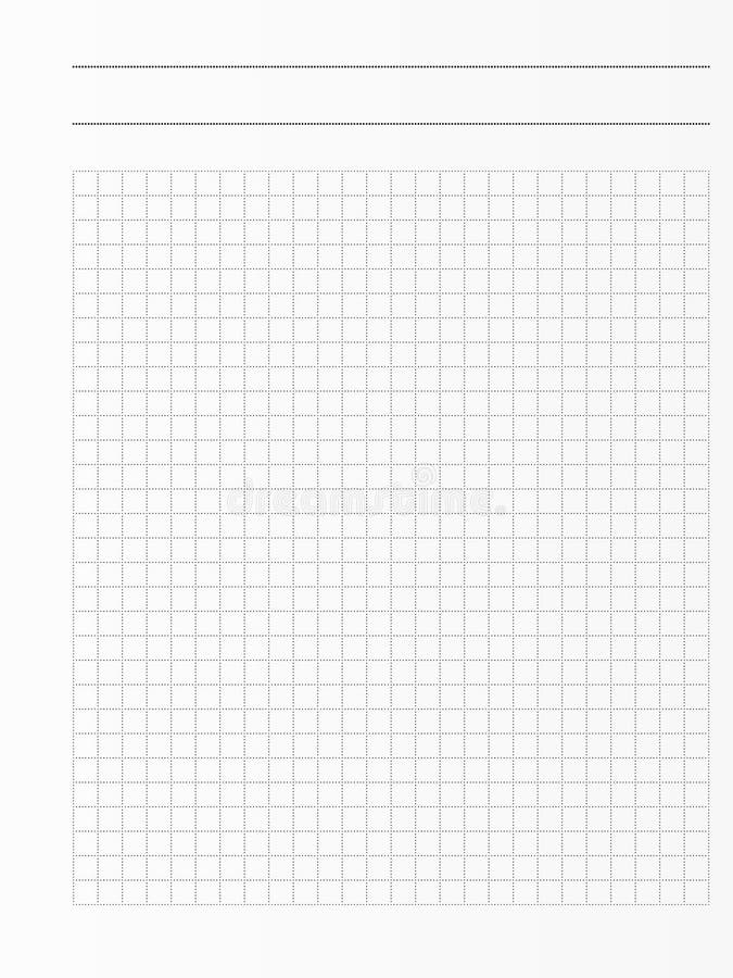 School Notebook Paper Sheet. Exercise Book Page Background Stock Vector ...