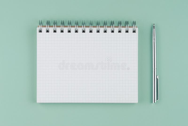 School notebook with pen stock image. Image of isolated - 161014067