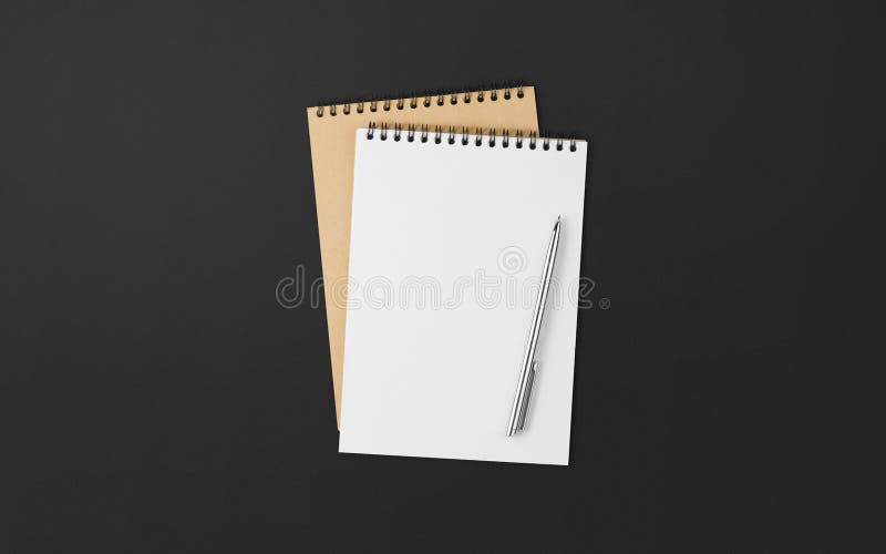 School notebook with pen stock image. Image of diary - 201460243