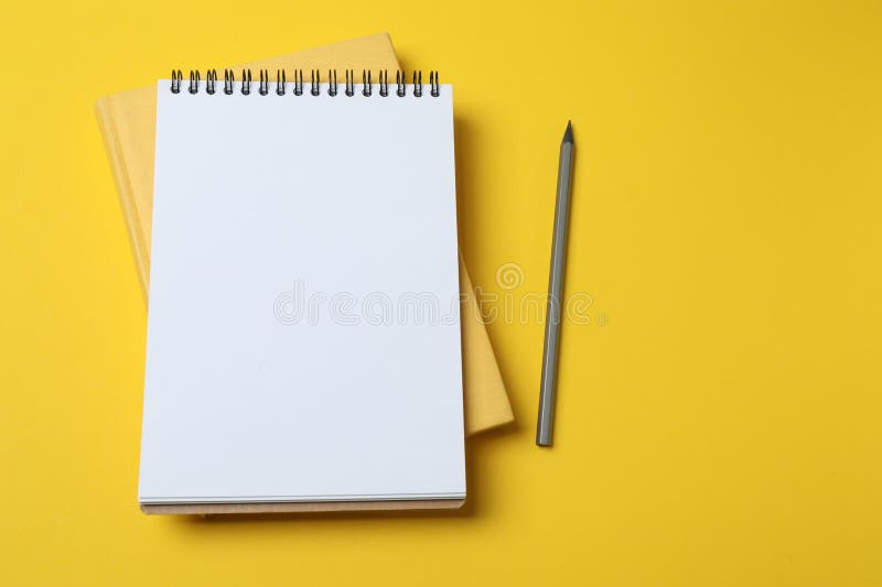 School Notebook, Pen, Spiral Notebook on the Table. Stock Photo - Image ...