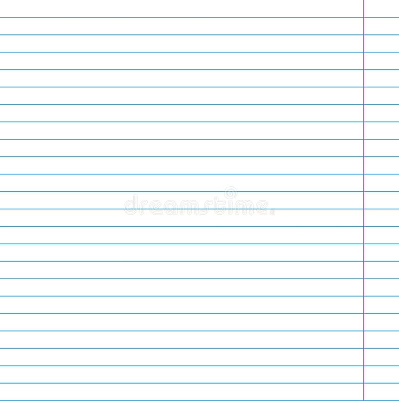 School Notebook Texture Blank Sheet Stock Vector - Illustration of work ...