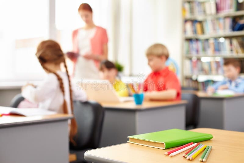 School objects stock photo. Image of classroom, desk - 78543406