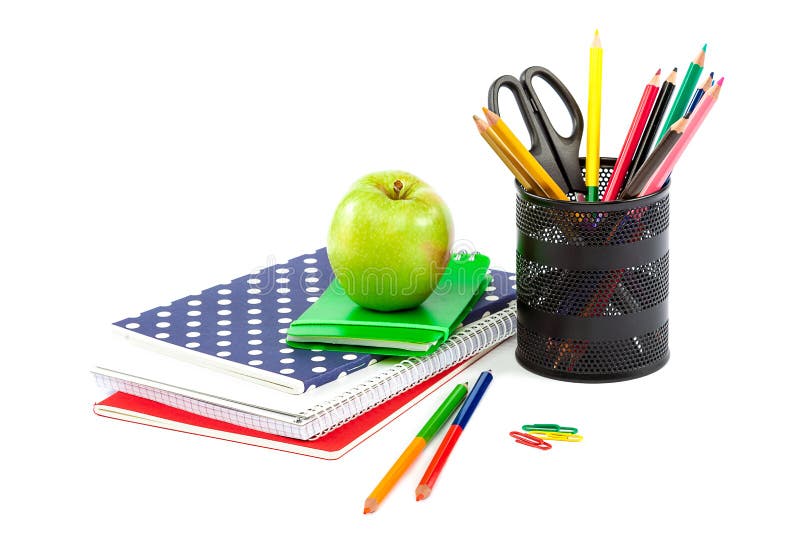 School and Office Supplies. Back To School. Stock Image - Image of ...