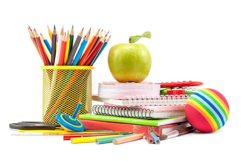 School and Office Supplies. Back To School. Stock Photo - Image of ...