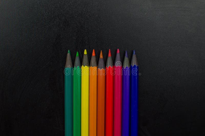 School Office Supplies Including Board. Copy Space for Text Stock Photo ...