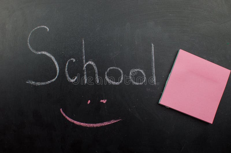 School Office Supplies Including Board. Copy Space for Text Stock Photo ...