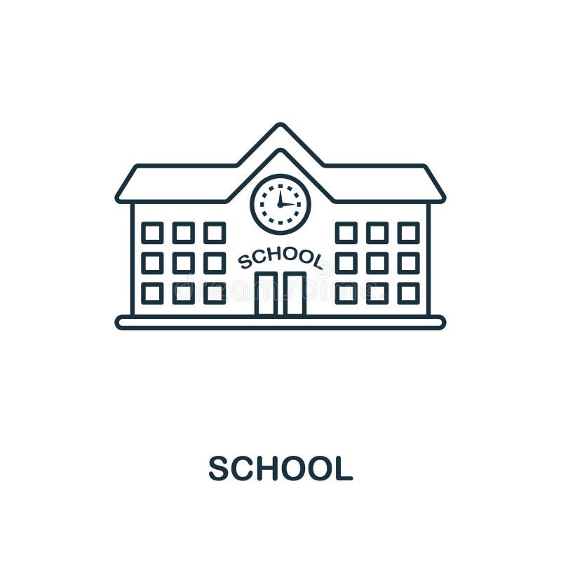 School Outline Stock Illustrations – 268,104 School Outline Stock ...