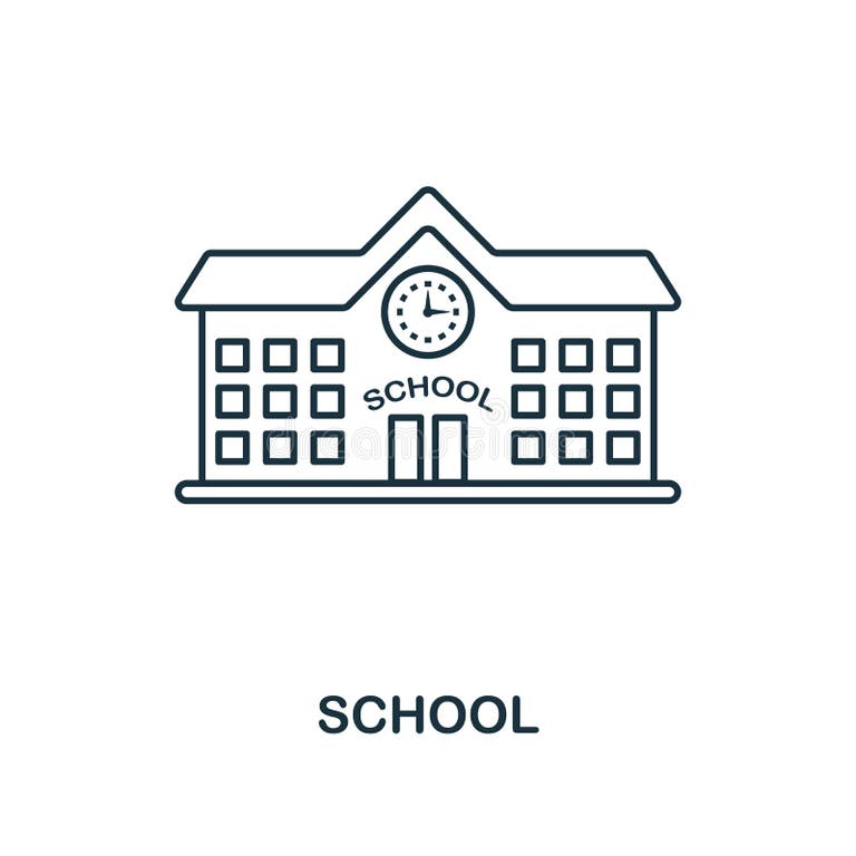 School Outline Stock Illustrations – 264,701 School Outline Stock ...