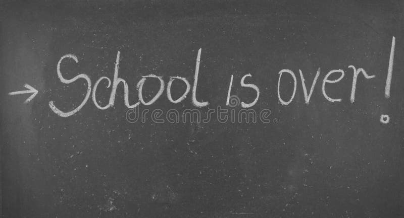 School is over. stock photo. Image of brand, poster - 214853124