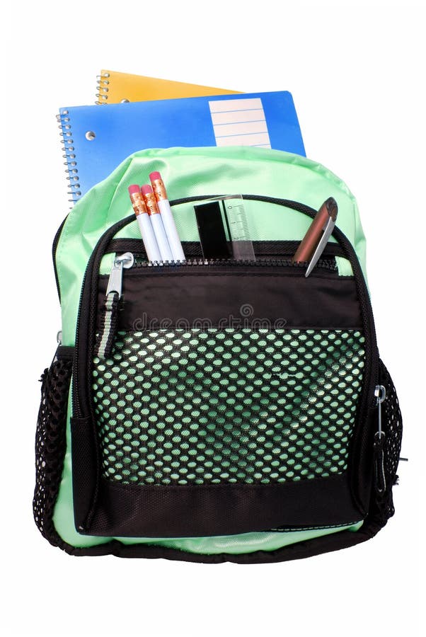 School Pack stock image. Image of supplies, pencils, spiral - 15432205