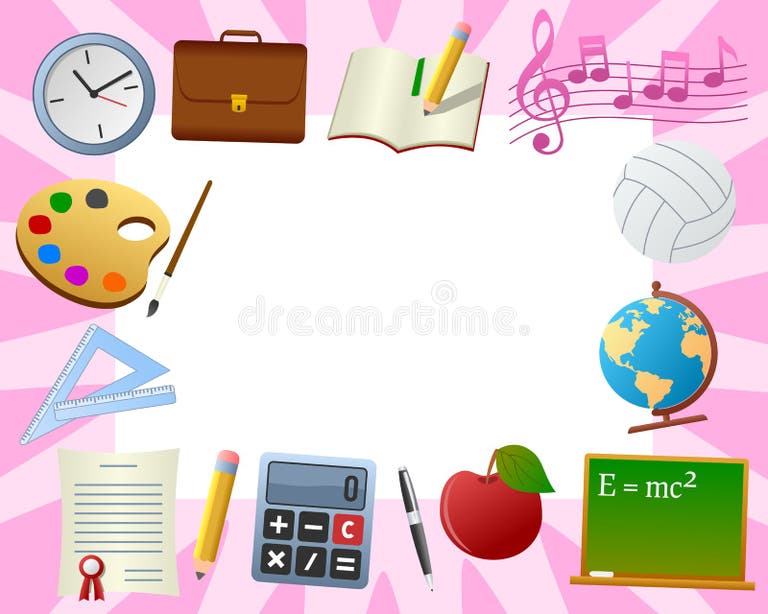School Objects Frame Stock Illustrations – 3,031 School Objects Frame ...