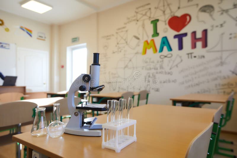 School of Physics and Mathematics Classes Stock Photo - Image of school ...