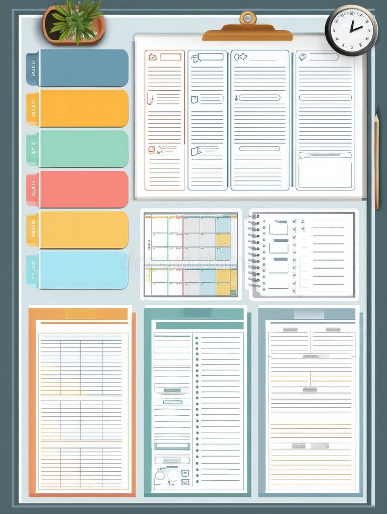 Printables Weekly Planner Time Stock Photos - Free & Royalty-Free Stock ...