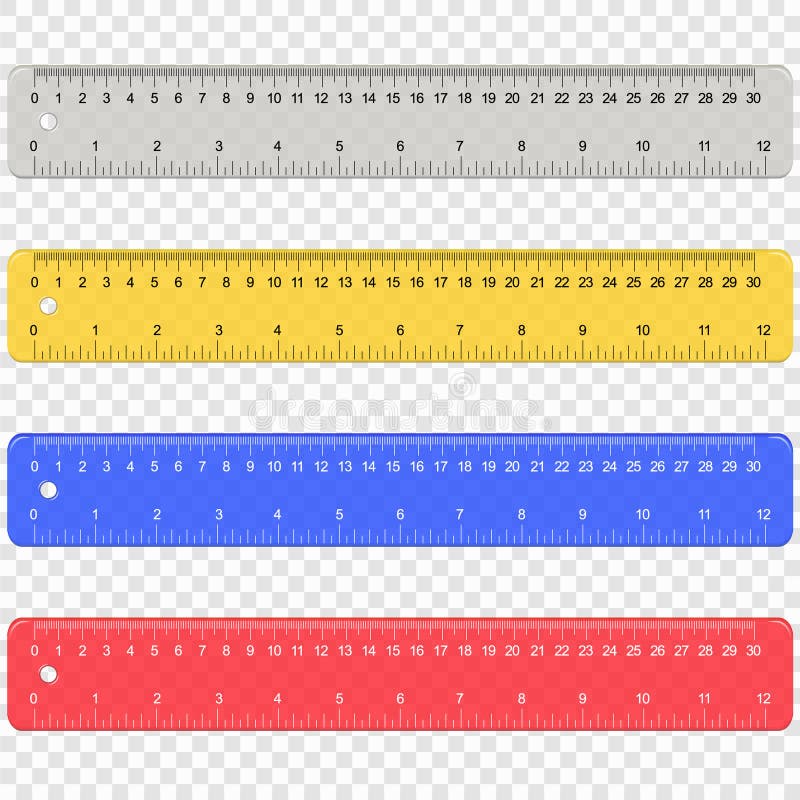 School Plastic Measuring Ruler Stock Vector - Illustration of plastic ...
