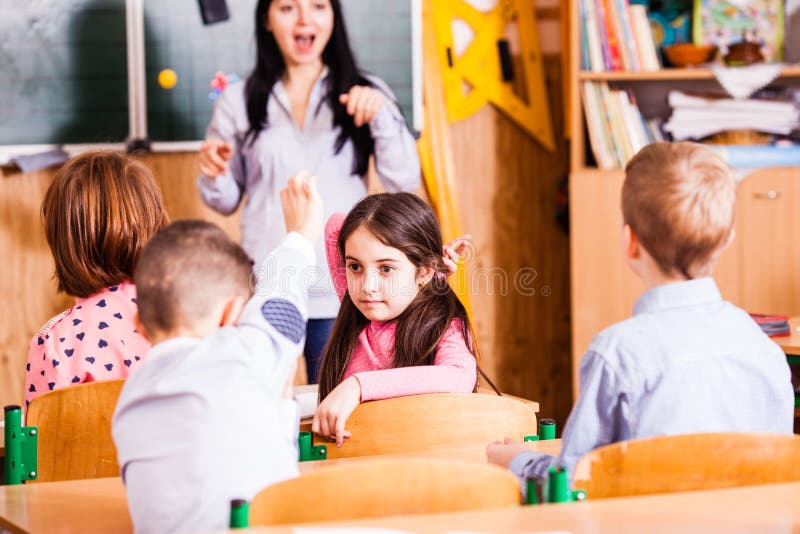 School portrait indoor stock image. Image of education - 113144145
