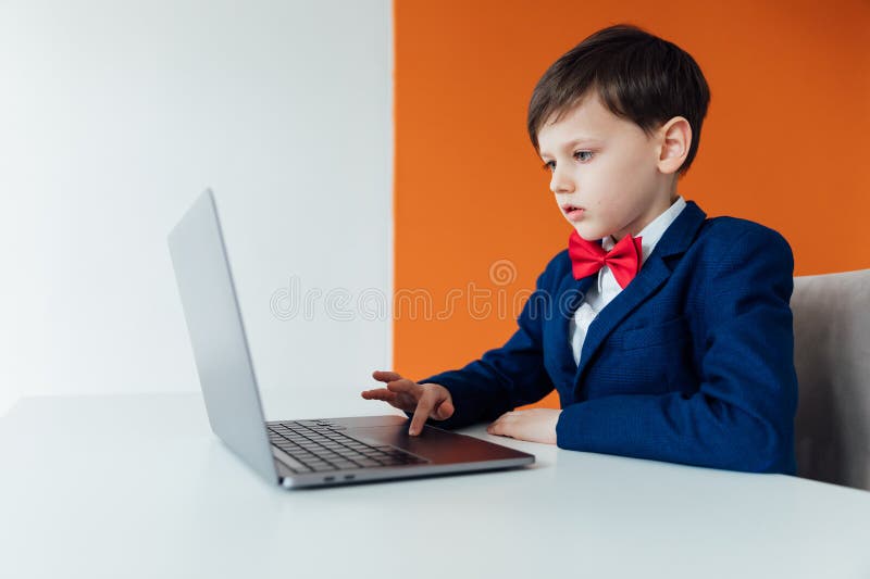 School it Programming Boy at the Computer in the Classroom Learning ... School it Programming Boy at the Computer in the Classroom Learning ...
