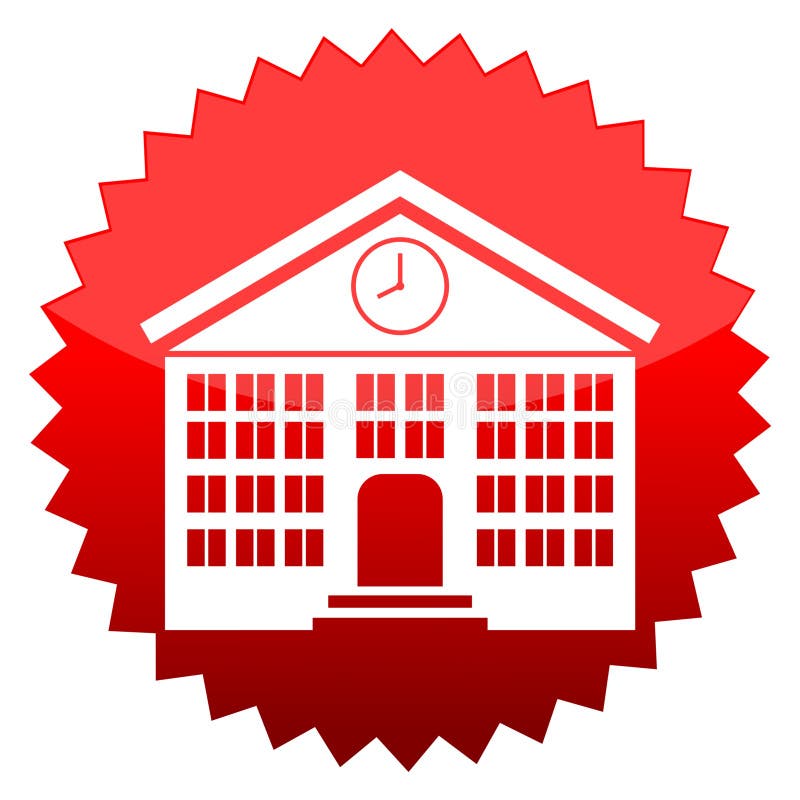 School, Red sun sign stock illustration. Illustration of america - 94340206