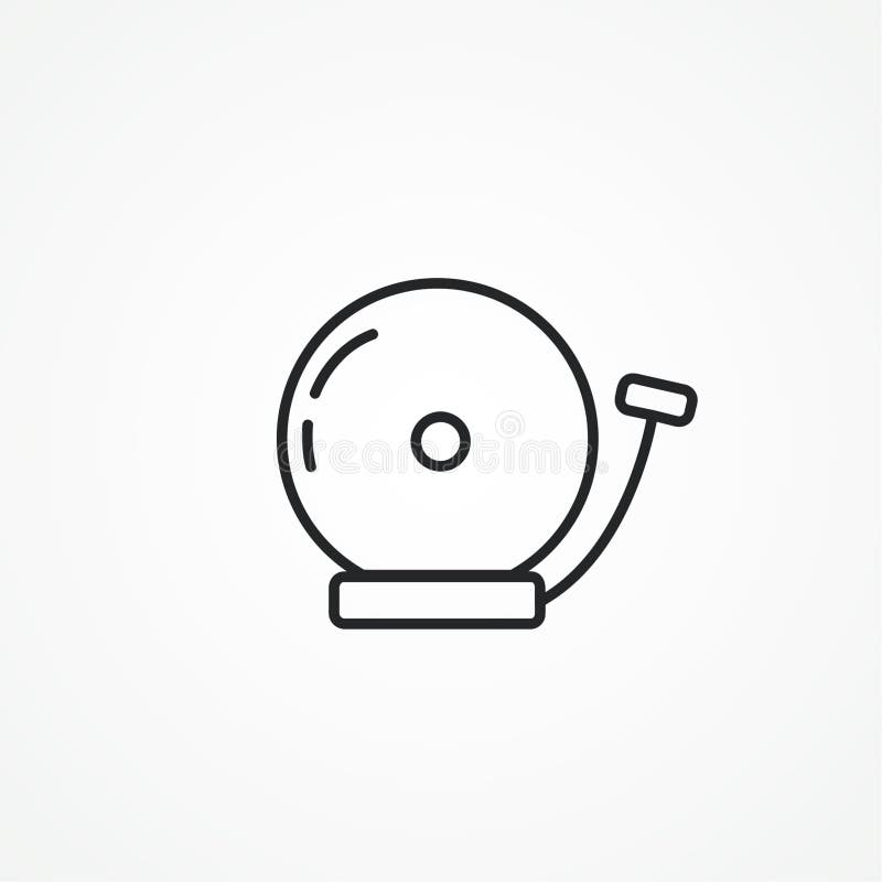 School Bell Isolated 3d Icon. School Bell 3d Illustration. Stock ...