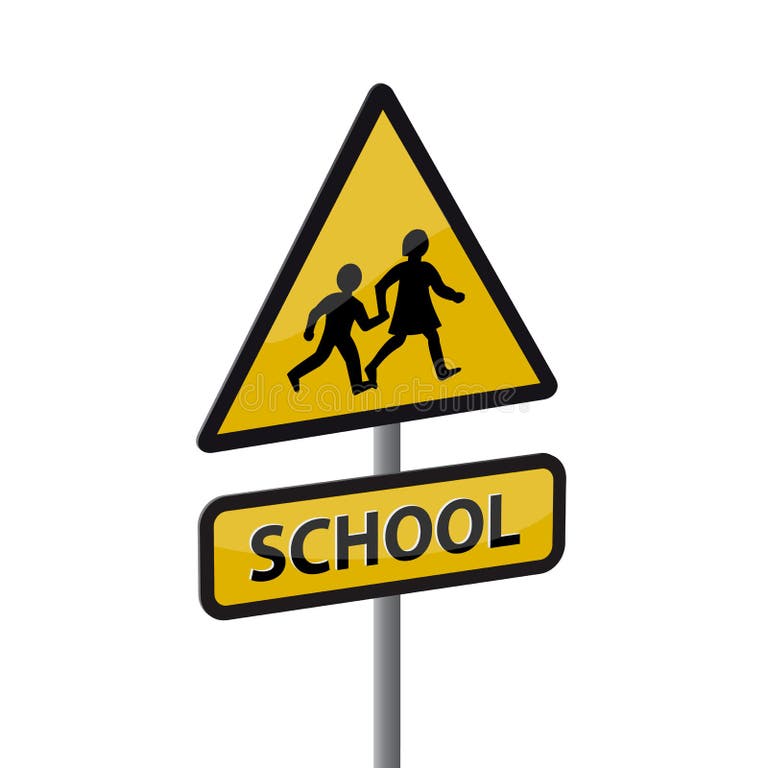 Vintage School Road Sign Stock Illustrations – 1,258 Vintage School ...