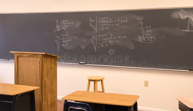 School Room stock image. Image of learning, school, math - 74176265