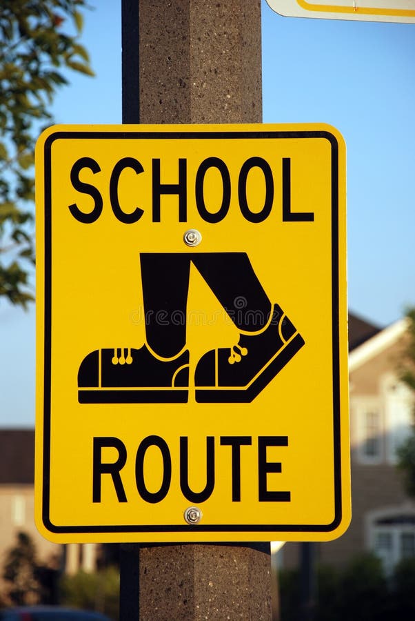 School road sign stock image. Image of orange, education - 23312813