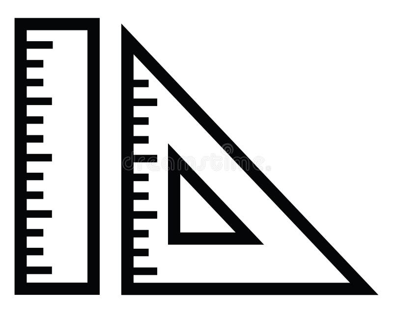 School ruler, icon stock vector. Illustration of abstract - 259787180