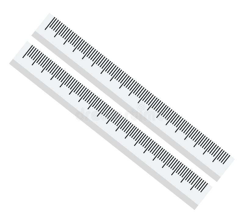 School ruler, icon stock vector. Illustration of inch - 261377866