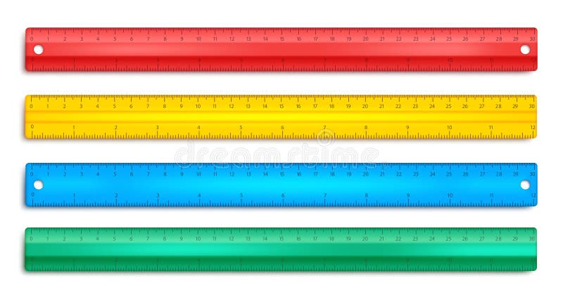 School Ruler Vector Set Design. Back To School Ruler Elements for Study ...