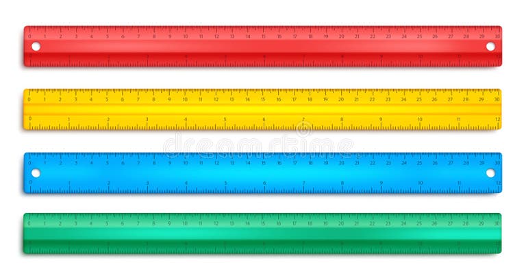 School Ruler Vector Set Design. Back To School Ruler Elements for Study ...