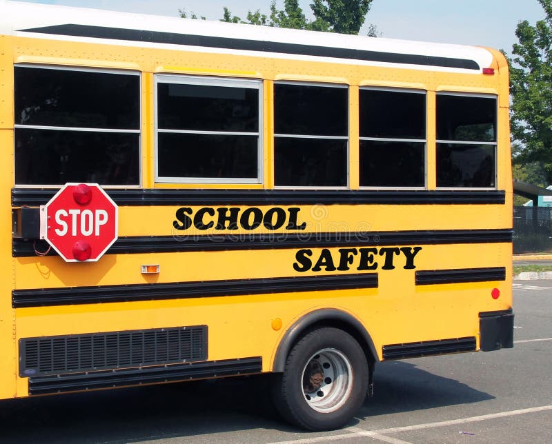 End of School Safety Zone Sign on Blue Background Stock Photo - Image ...