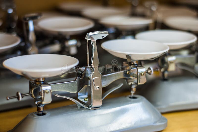 School Scales for Students Science Class Stock Image - Image of ...