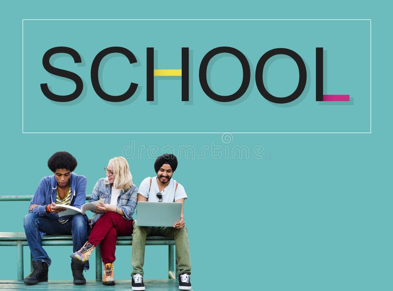 School Schooling Student Knowledge Educational Concept Stock Image ...