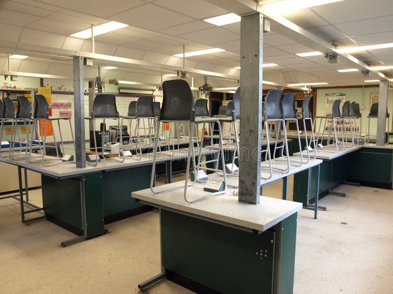 School science lab stock image. Image of bench, experiment - 4649345