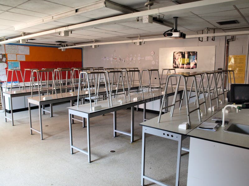 School science lab stock image. Image of bench, school - 4727869