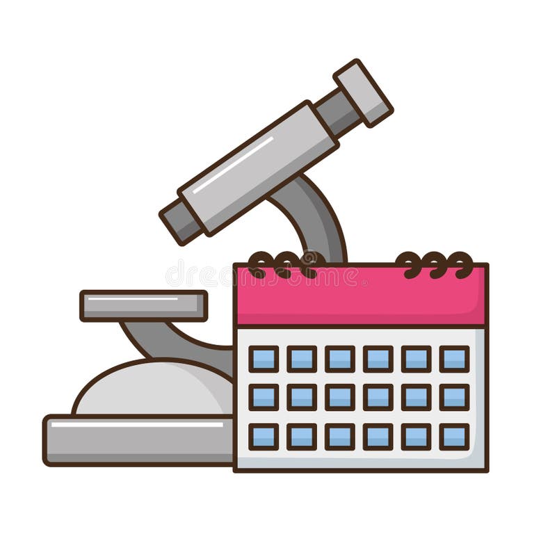 School science microscope stock vector. Illustration of vector - 144695669