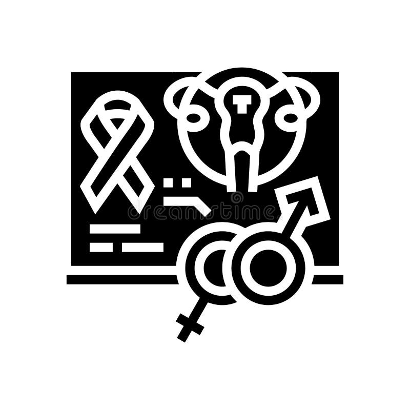 School Sex Education Glyph Icon Vector Illustration Stock Vector