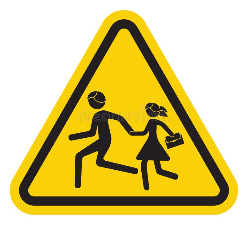 School sign stock vector. Illustration of kids, caution - 99133387