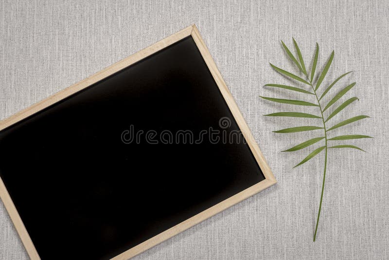 School Slate Placed on a Work Space with Empty Space. Stock Photo ...