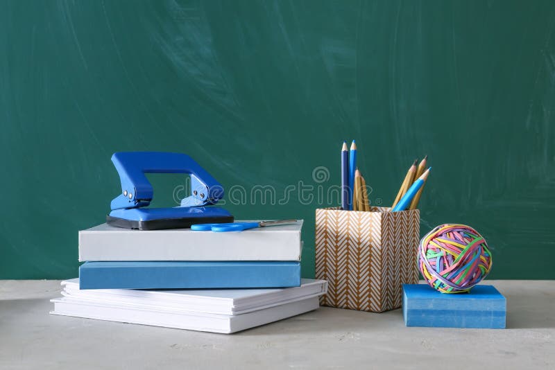 Stationery and books stock image. Image of stationery - 18431255