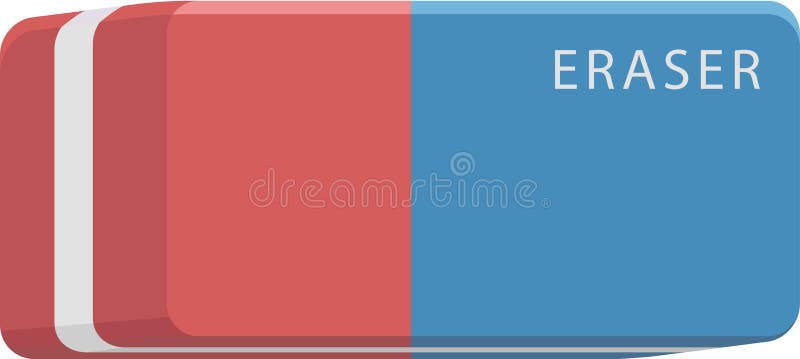 School Stationery Vector Element Eraser Stock Vector - Illustration of ...