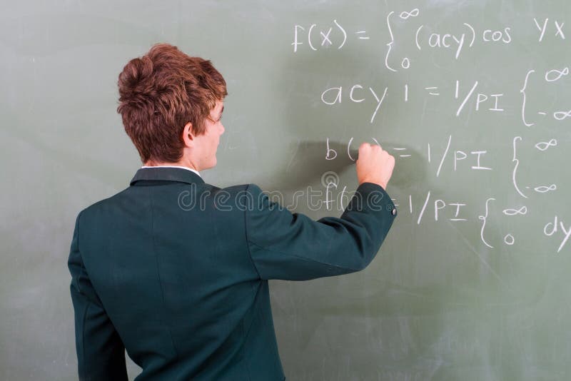 Math Student stock photo. Image of happy, youth, background - 24628452