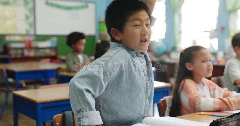 Child, Student and Writing in Classroom for Learning, Education and ...